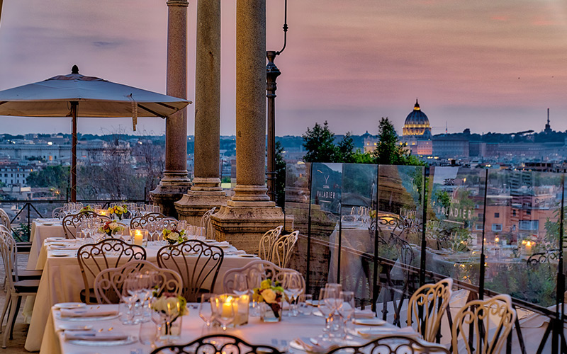 Panoramic Terrace in Rome for Events | Casina Valadier